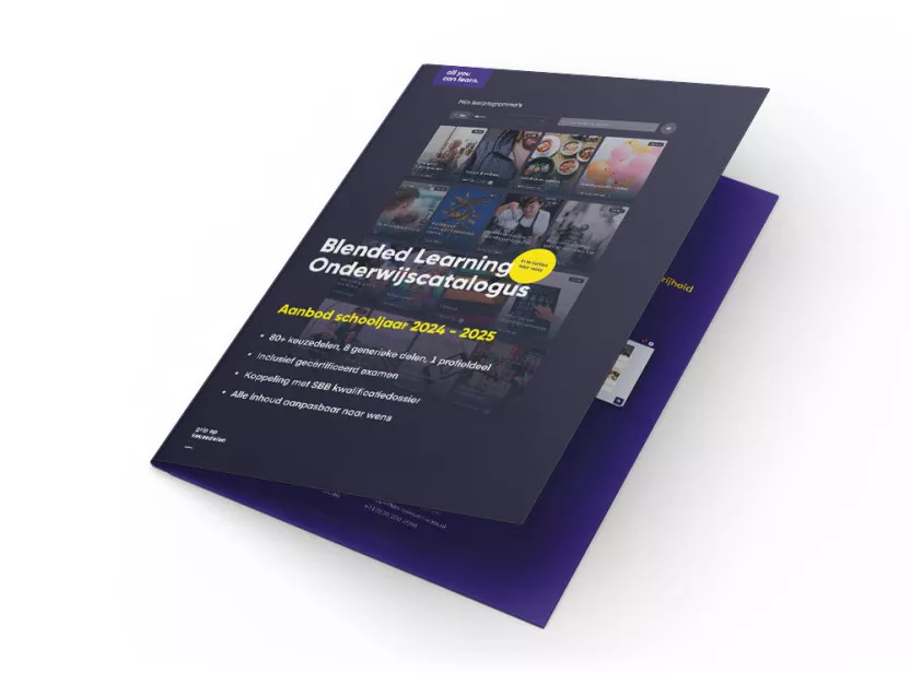 Onze catalogus is jouw startpunt voor flexibel onderwijs